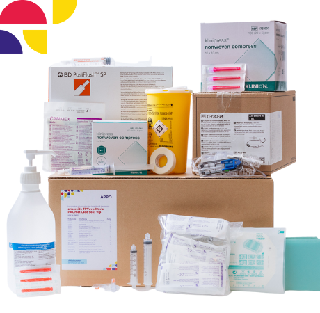 Pakket met infuusmaterialen