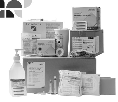 Pakket met infuusmaterialen