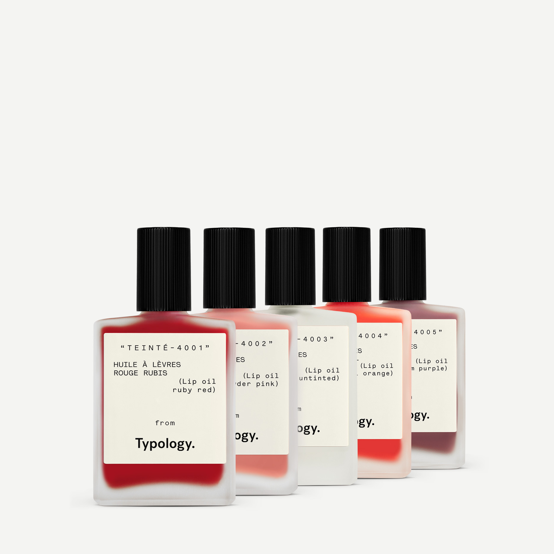 Tinted Lip Oil Typology Tinted Lip Oil Typology