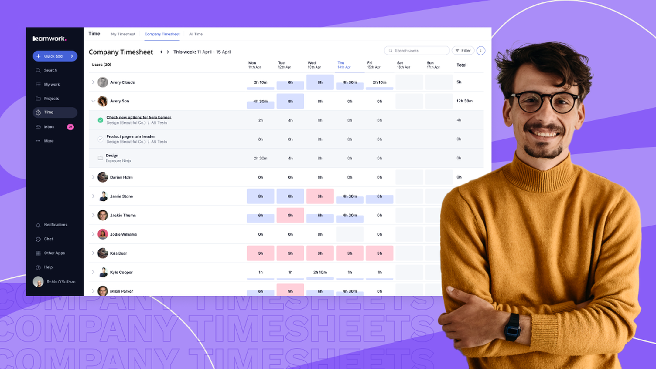 Introducing Company Timesheet: A single place to oversee your team’s time