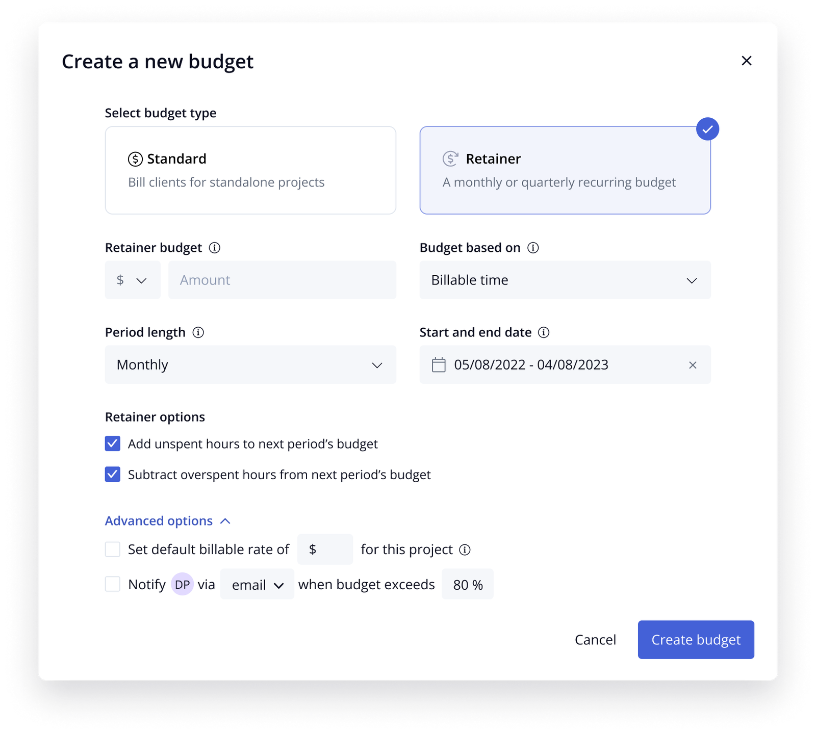 Manage recurring revenue with Teamwork's Retainer solution