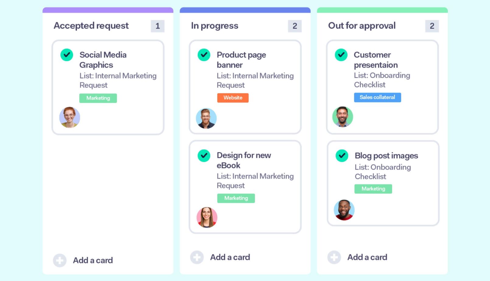 Creative requests template