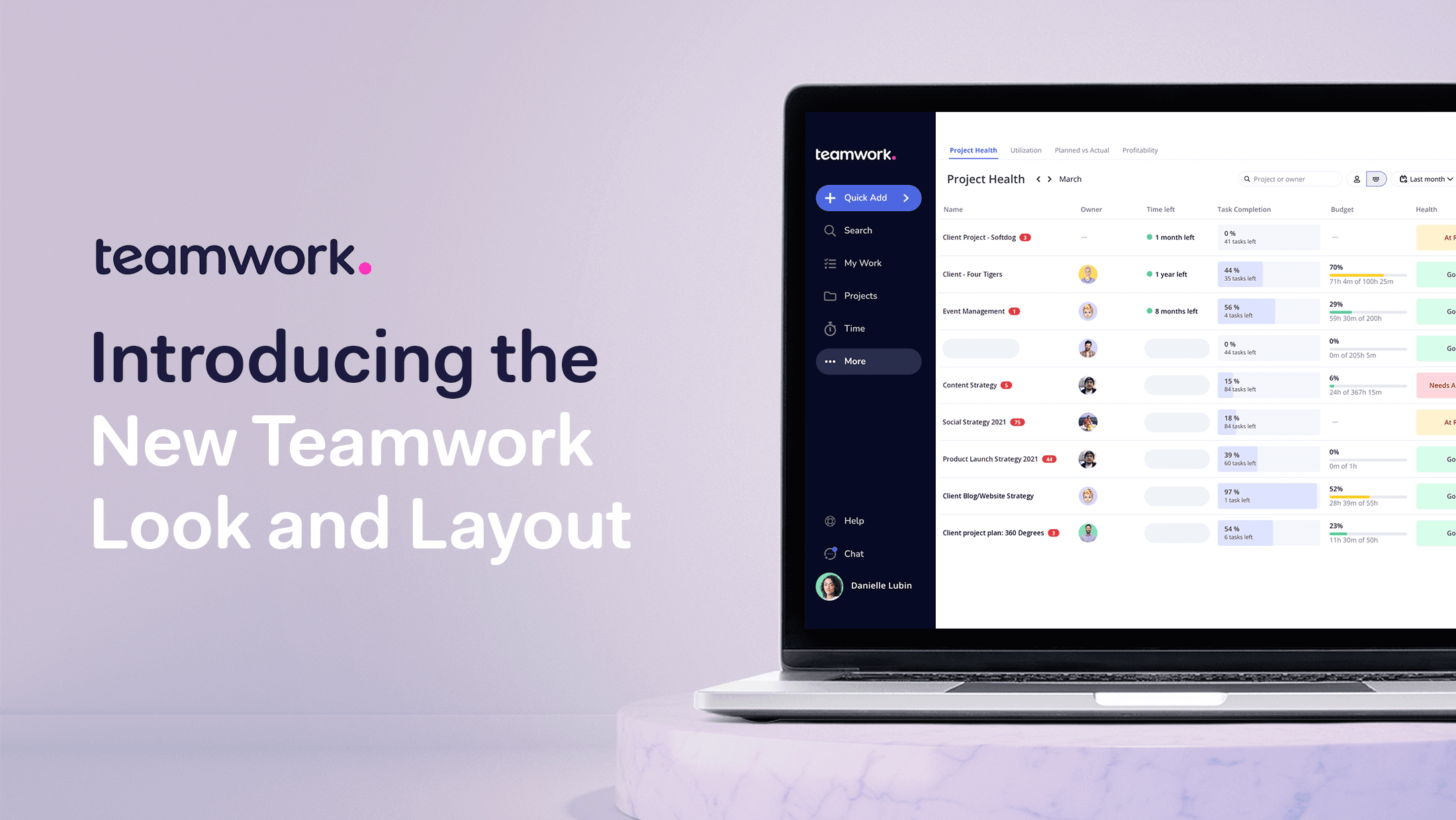 Introducing the new Teamwork.com look and layout