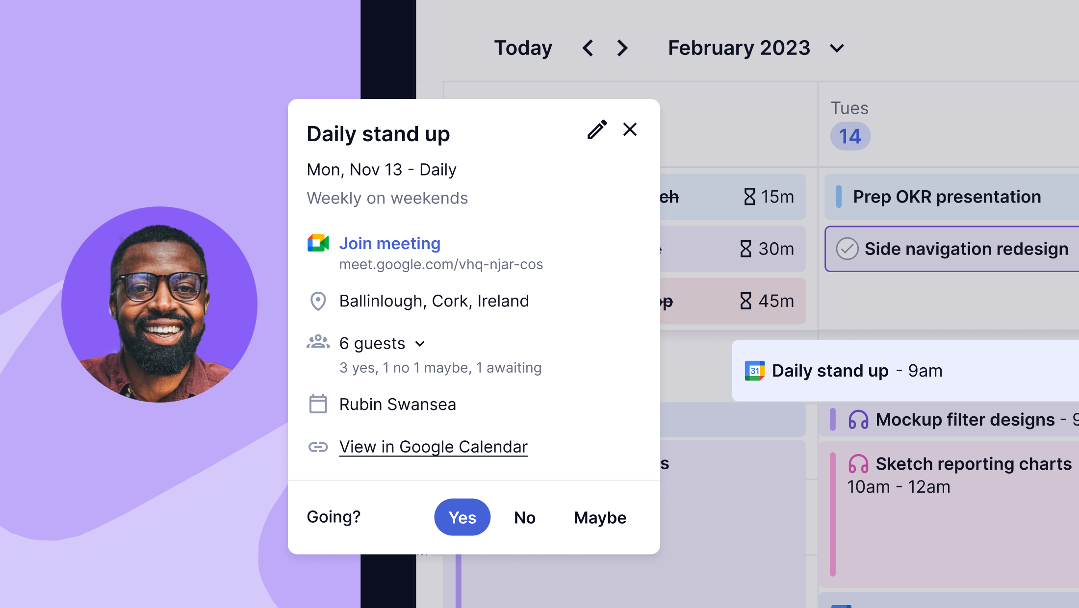 Take the stress out of planning and prioritizing your day with My Calendar
