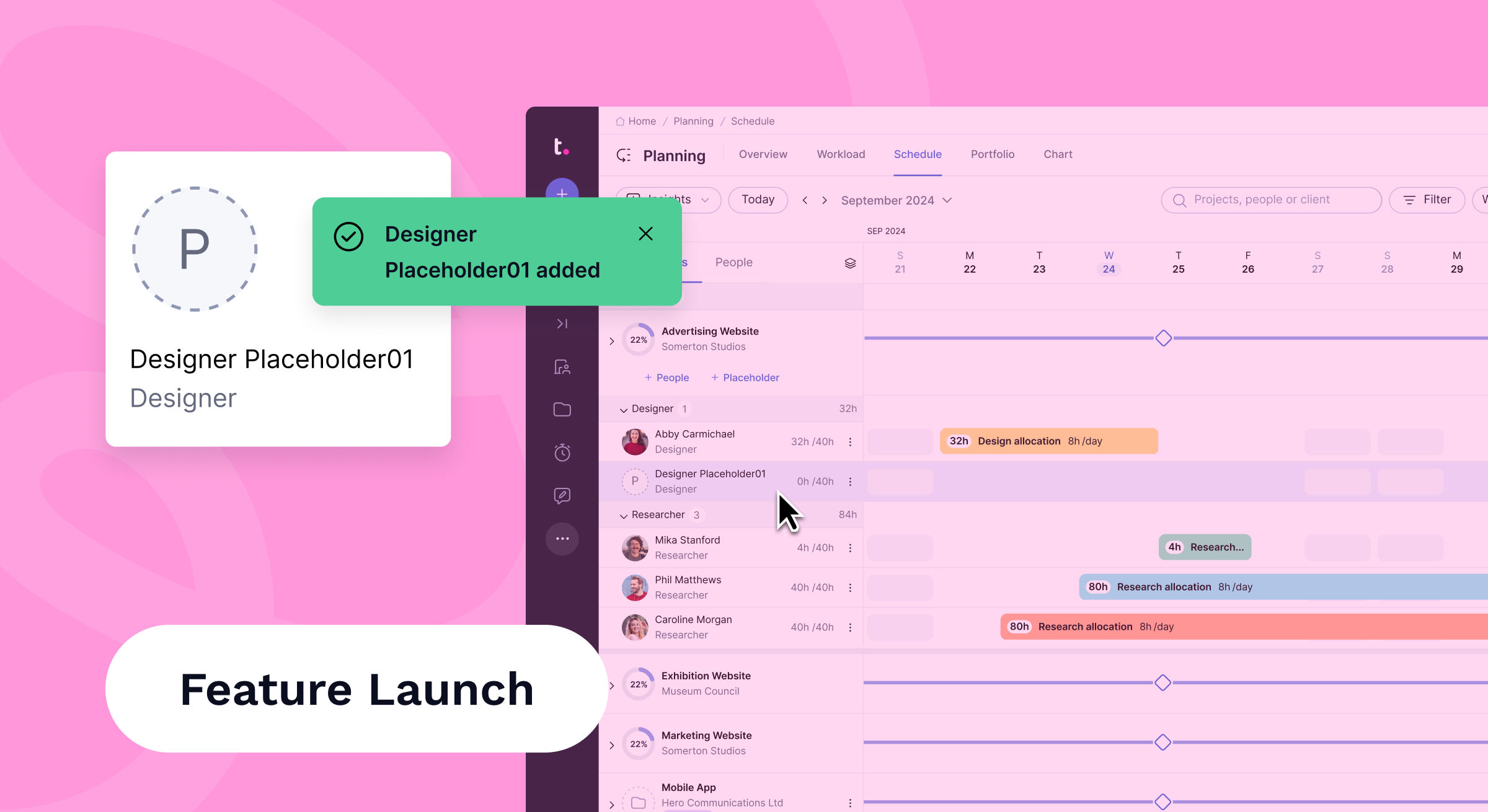 Placeholders in Teamwork.com